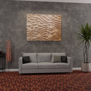 3d STL File, Abstract Wall Panel Decor, Wavy Model for CNC Carving - Etsy