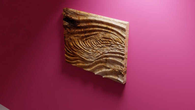 CNC File for Wood, 3d STL, Wall Panel Decor, Wavy Waves Model for ...
