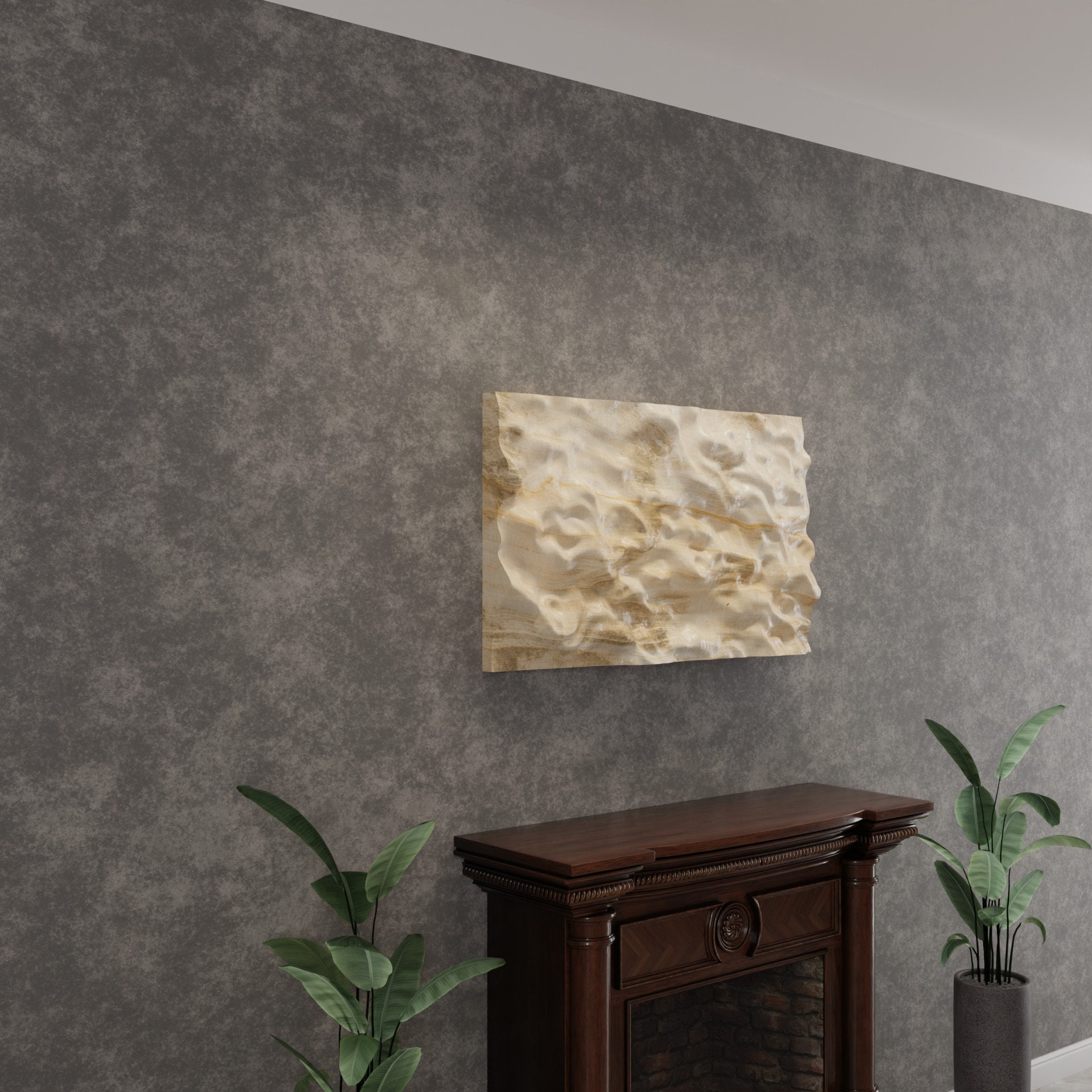 Wavy Waves CNC Wall Art: 3D Panel STL File - Etsy