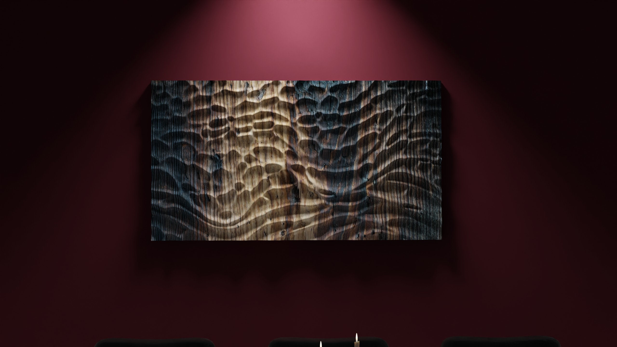 CNC File for Wood, 3d STL, Wall Panel Decor, Wavy Waves Voronoi Model ...