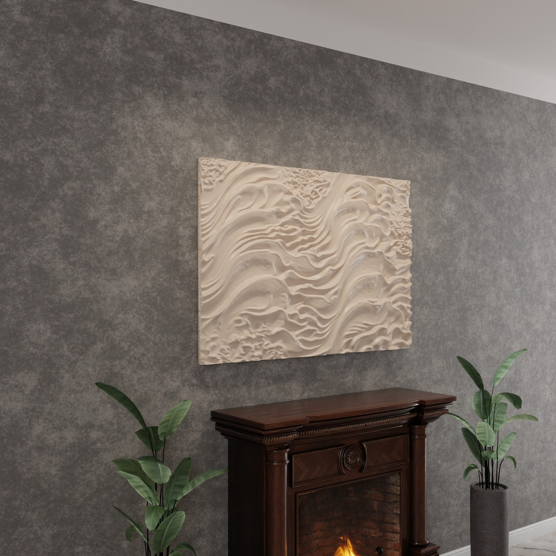 Unique CNC Wall Art, STL File, 3D Panel for CNC Carving, Wall Decor ...