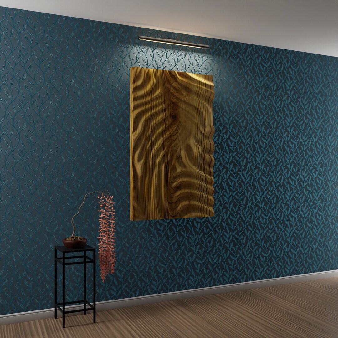 3d STL File, Abstract Wall Panel Decor, Wavy Model for CNC Carving - Etsy