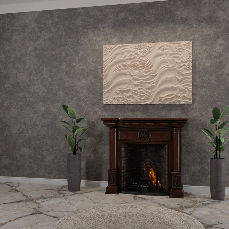 Unique CNC Wall Art, STL File, 3D Panel for CNC Carving, Wall Decor ...