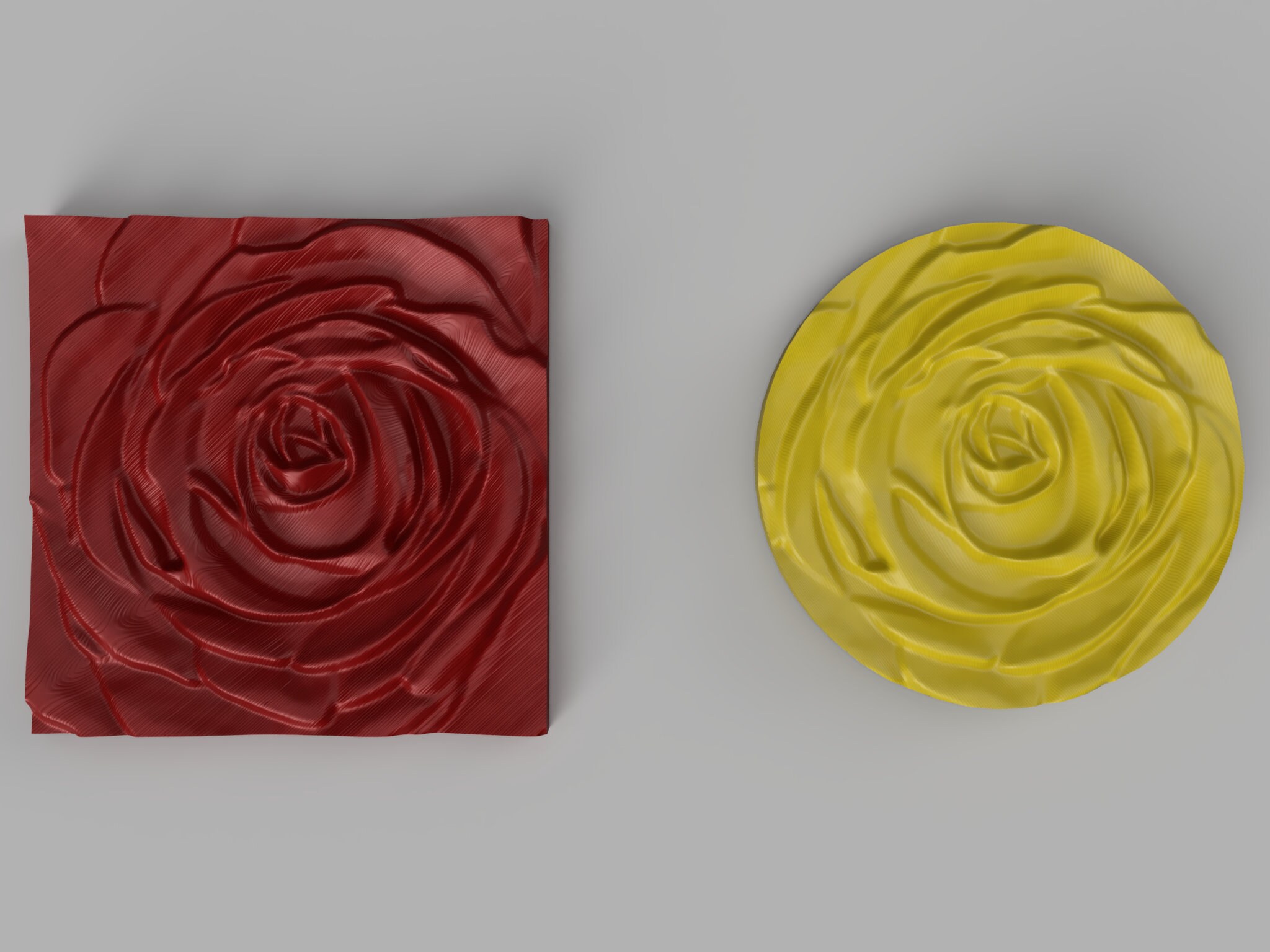 Beautiful 3D Rose Panel for CNC Carving, STL File, Wall Decor - Etsy