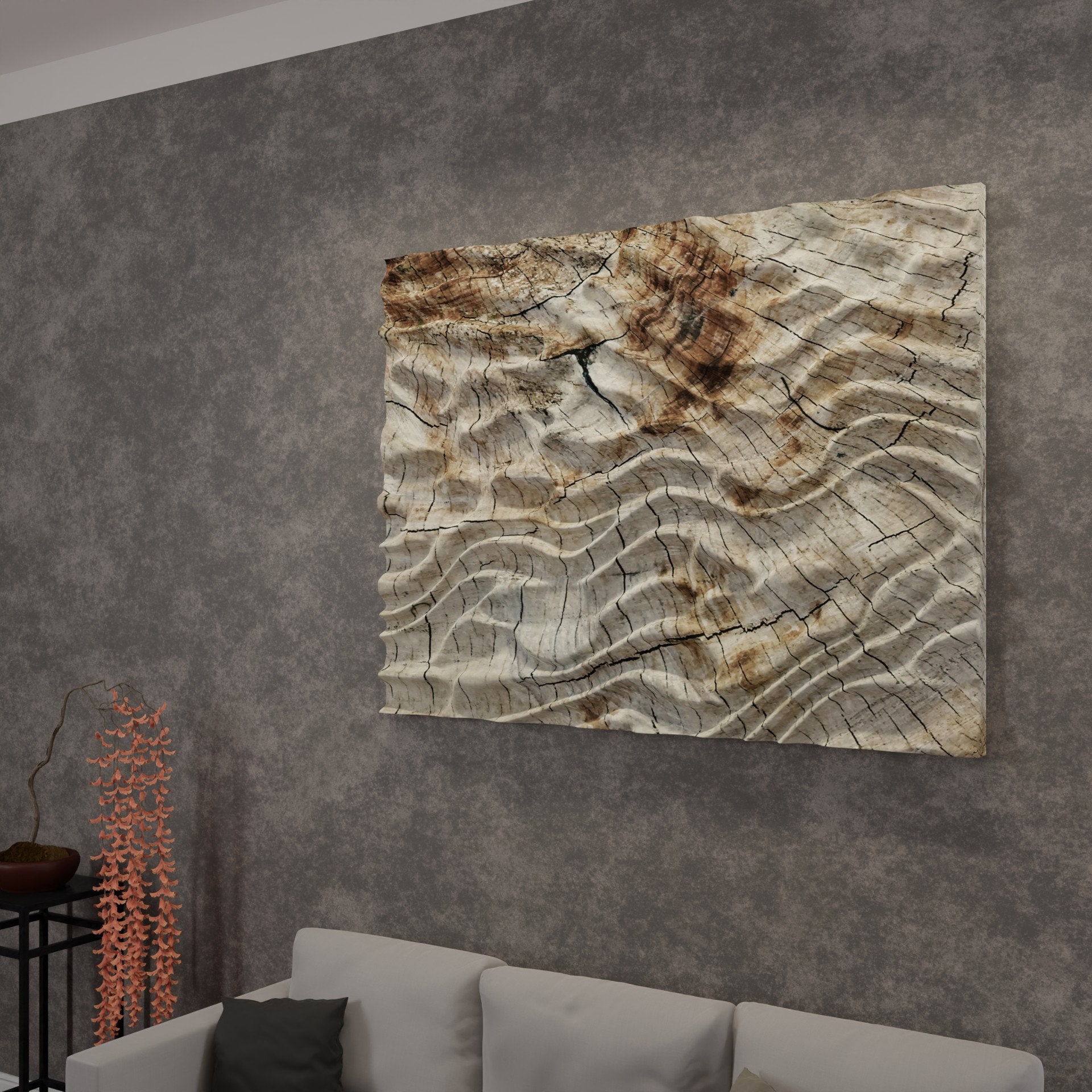 3d STL File, Abstract Wall Panel Decor, Wavy Model for CNC Carving - Etsy