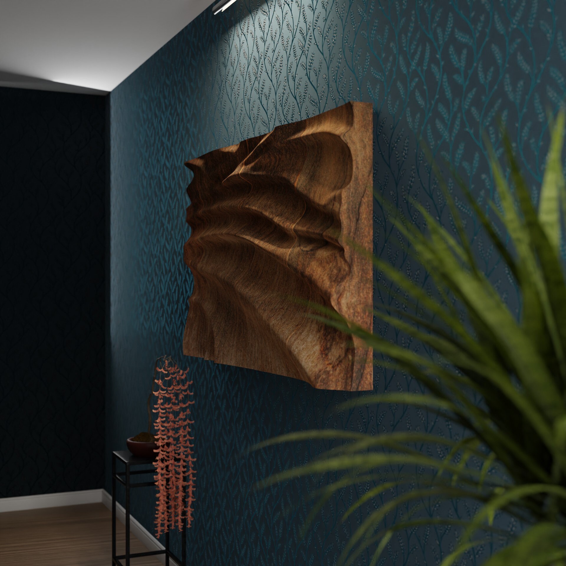 CNC File for Wood, 3d STL, Wall Panel Decor, Wavy Waves Model for ...