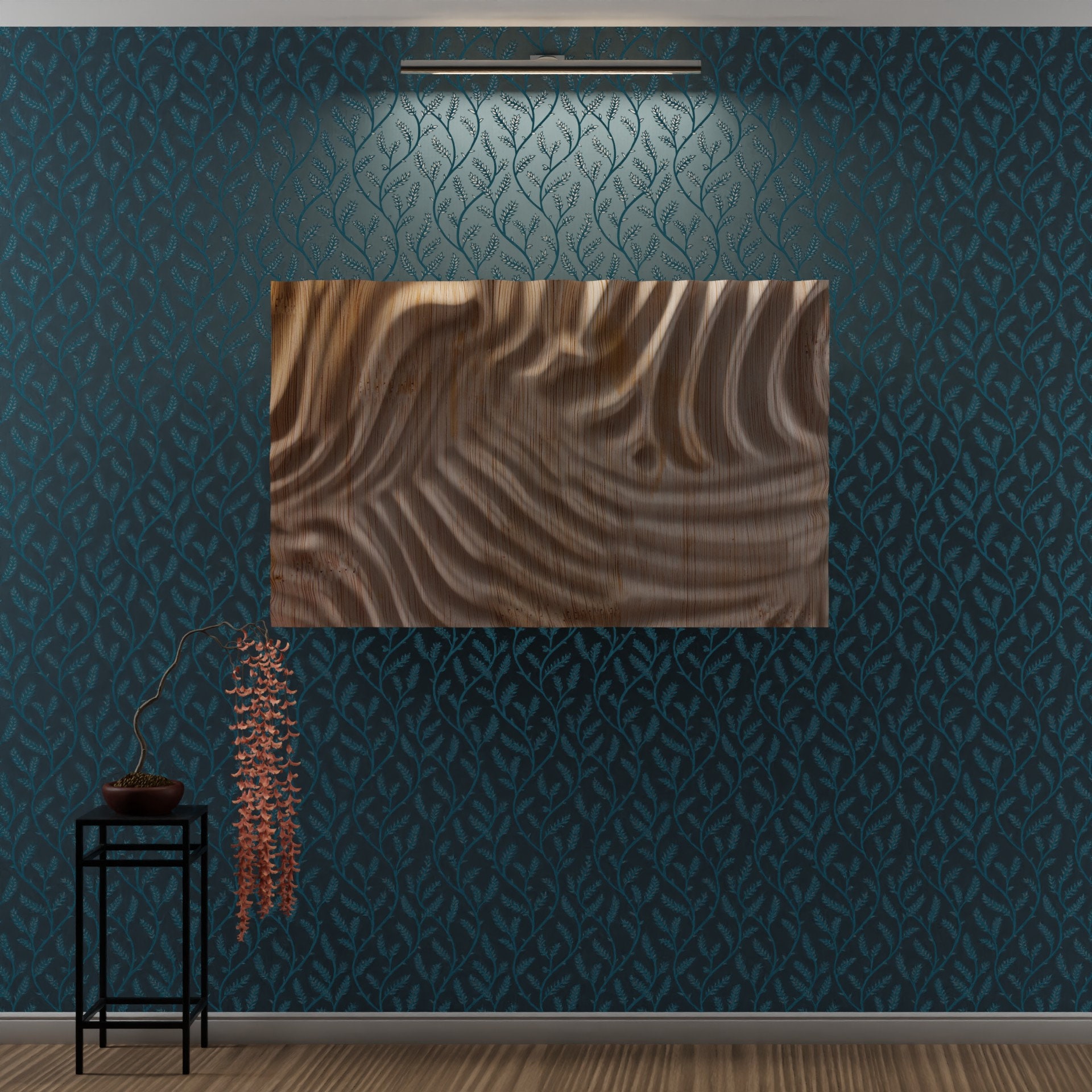 3d STL File, Abstract Wall Panel Decor, Wavy Model for CNC Carving - Etsy