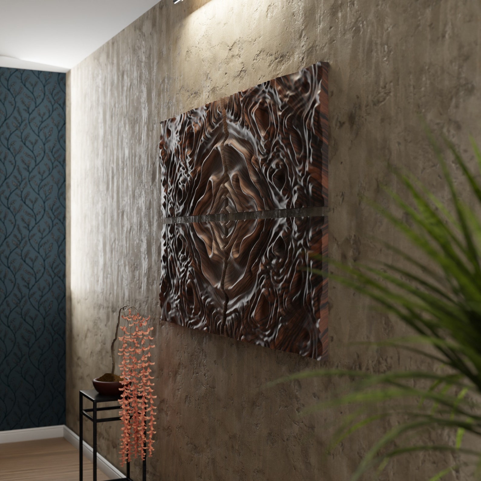 Unique CNC Wall Art, STL File, 3D Panel for CNC Carving, Wall Decor ...