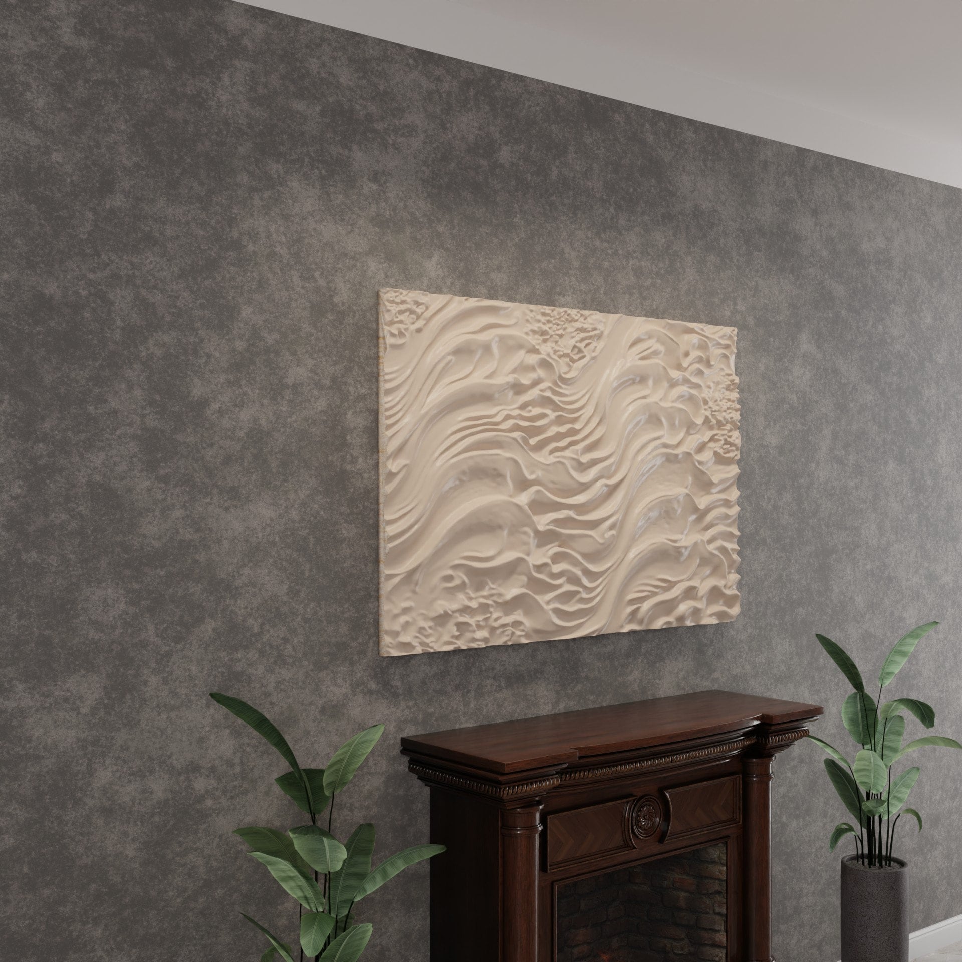 Unique CNC Wall Art, STL File, 3D Panel for CNC Carving, Wall Decor ...