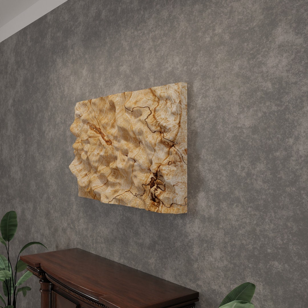 Wavy Waves CNC Wall Art: 3D Panel STL File - Etsy
