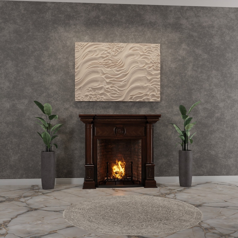 Unique CNC Wall Art, STL File, 3D Panel for CNC Carving, Wall Decor ...