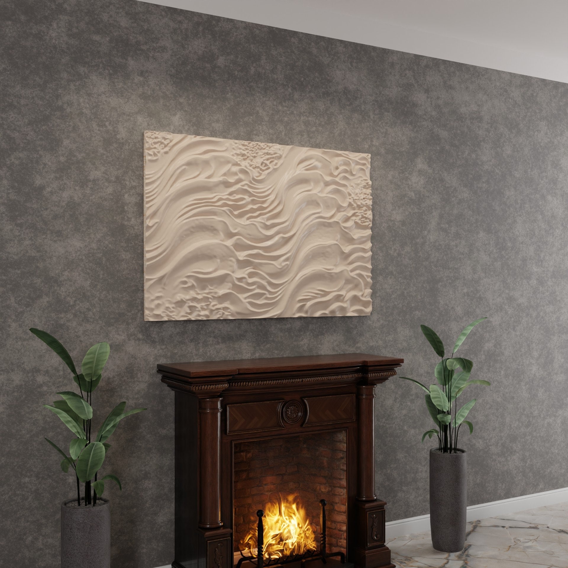 Unique CNC Wall Art, STL File, 3D Panel for CNC Carving, Wall Decor ...