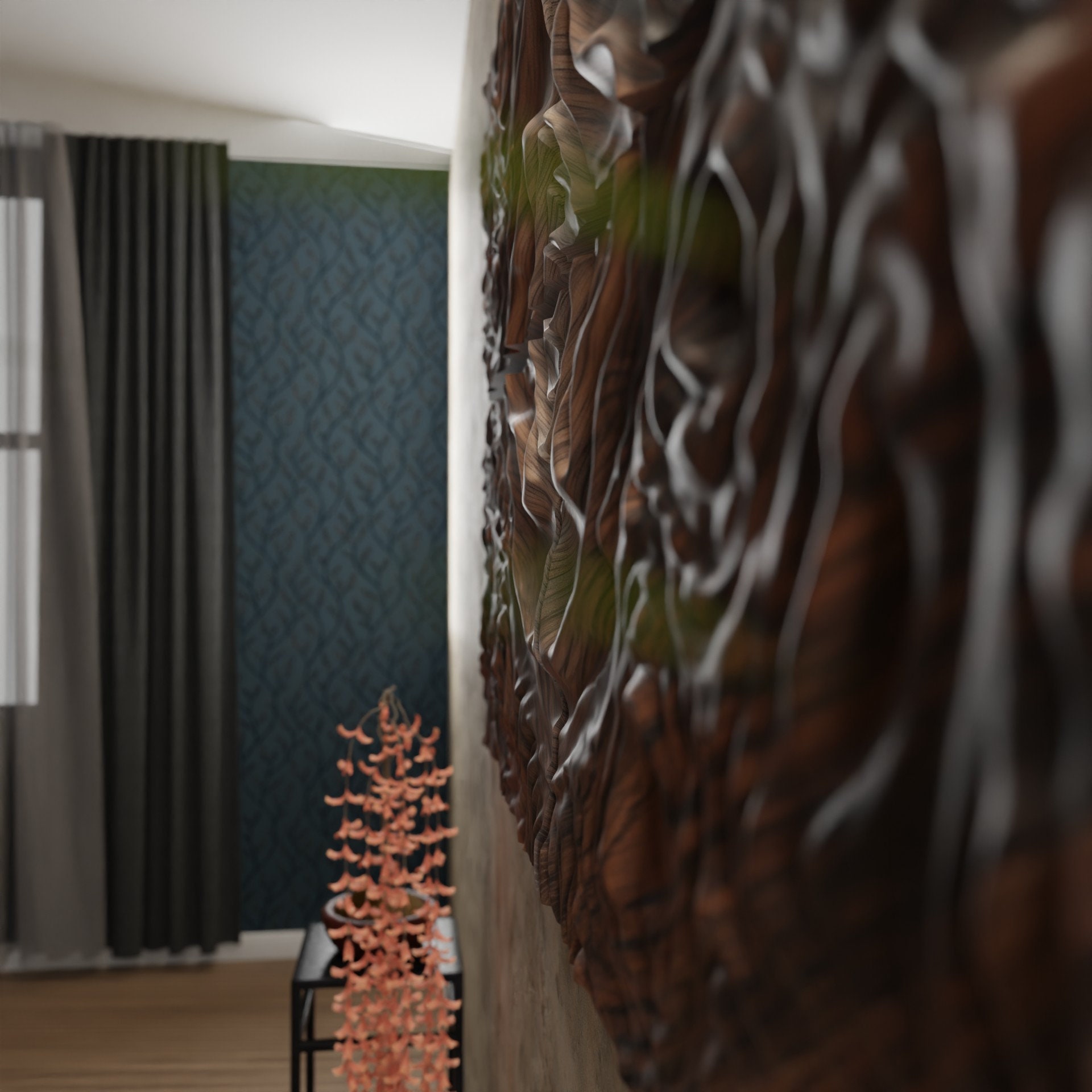 Unique CNC Wall Art, STL File, 3D Panel for CNC Carving, Wall Decor ...