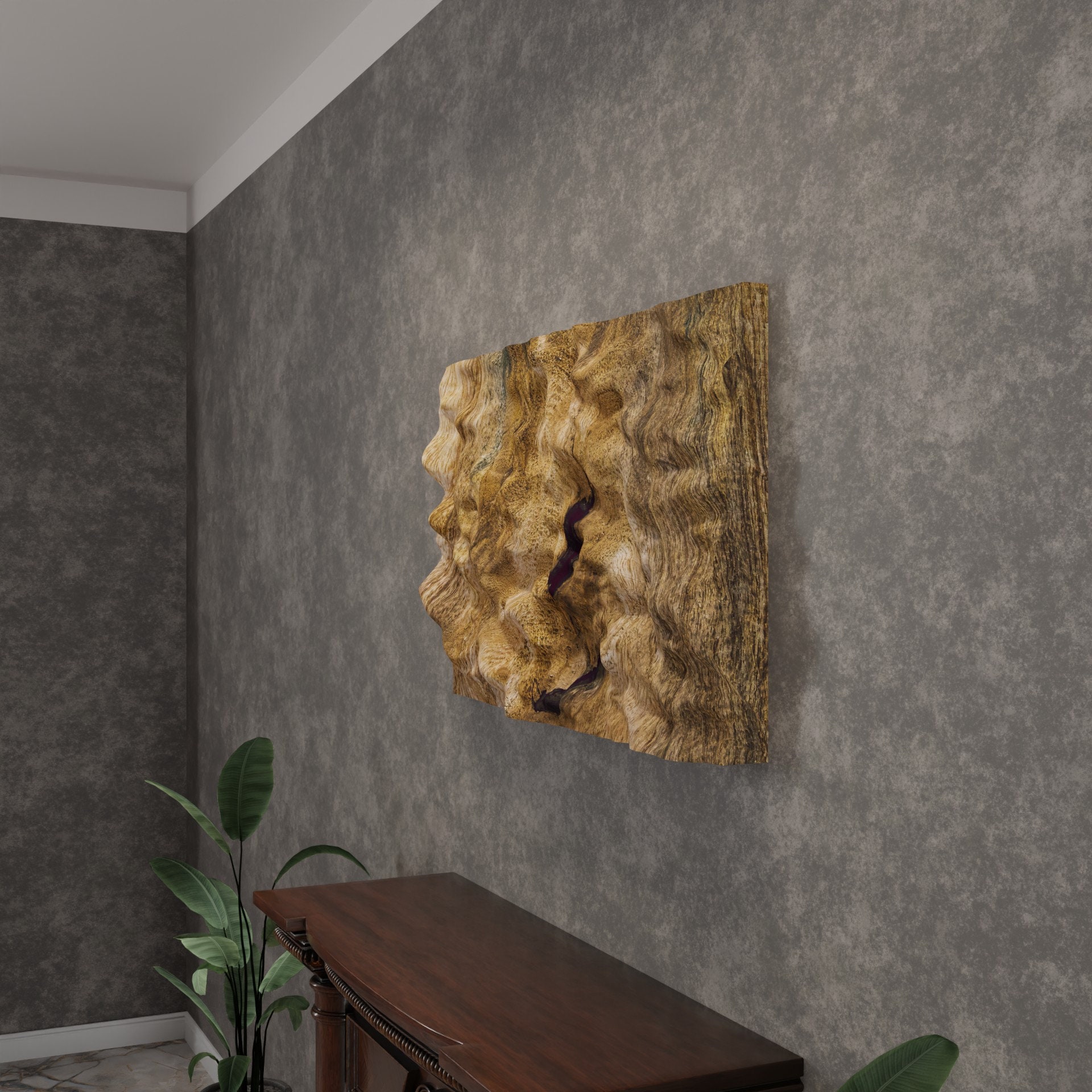 Unique CNC Wall Art, STL File, 3D Panel for CNC Carving, Wall Decor ...