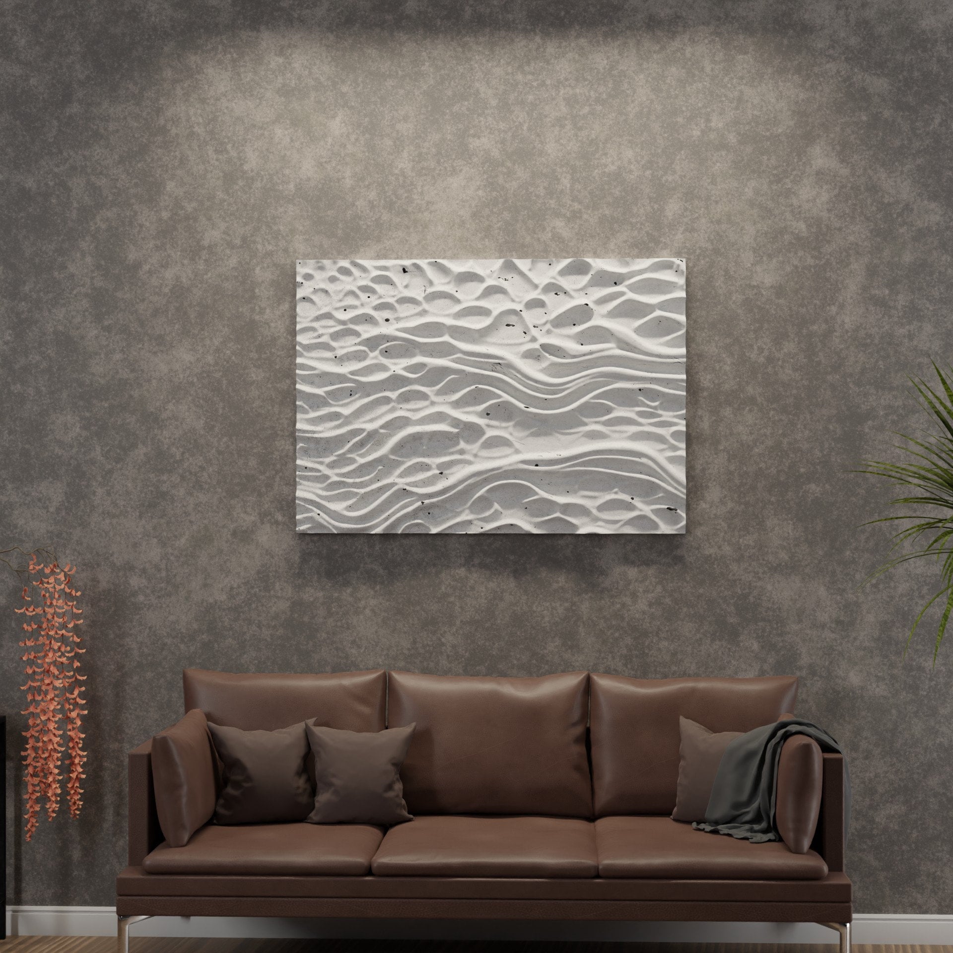 3d STL File, Abstract Wall Panel Decor, Wavy Model for CNC Carving - Etsy