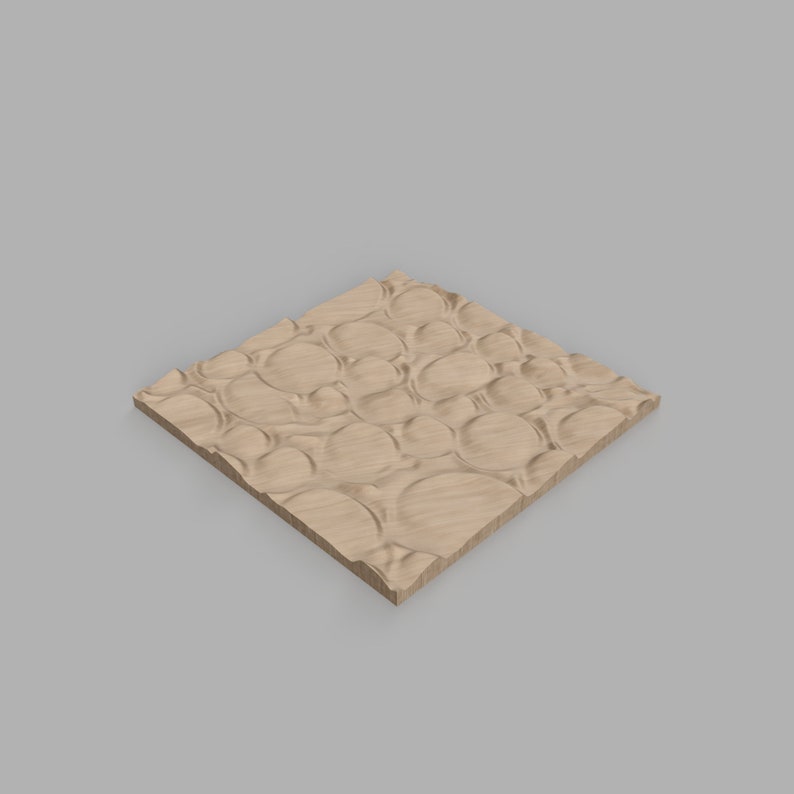 CNC File for Wood 3d STL Wall Panel Decor Wavy Waves Model - Etsy