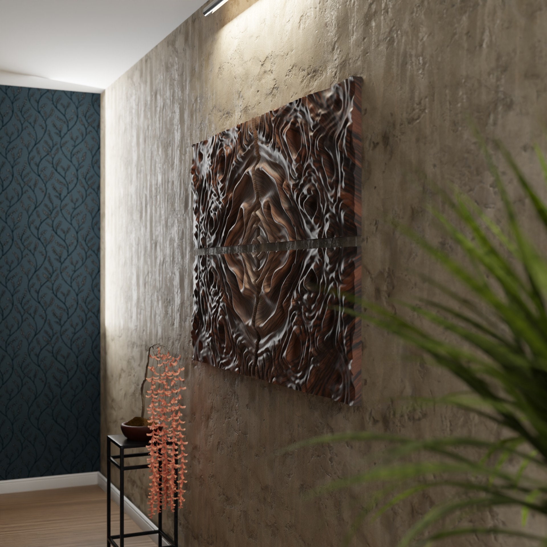 Unique CNC Wall Art, STL File, 3D Panel for CNC Carving, Wall Decor ...