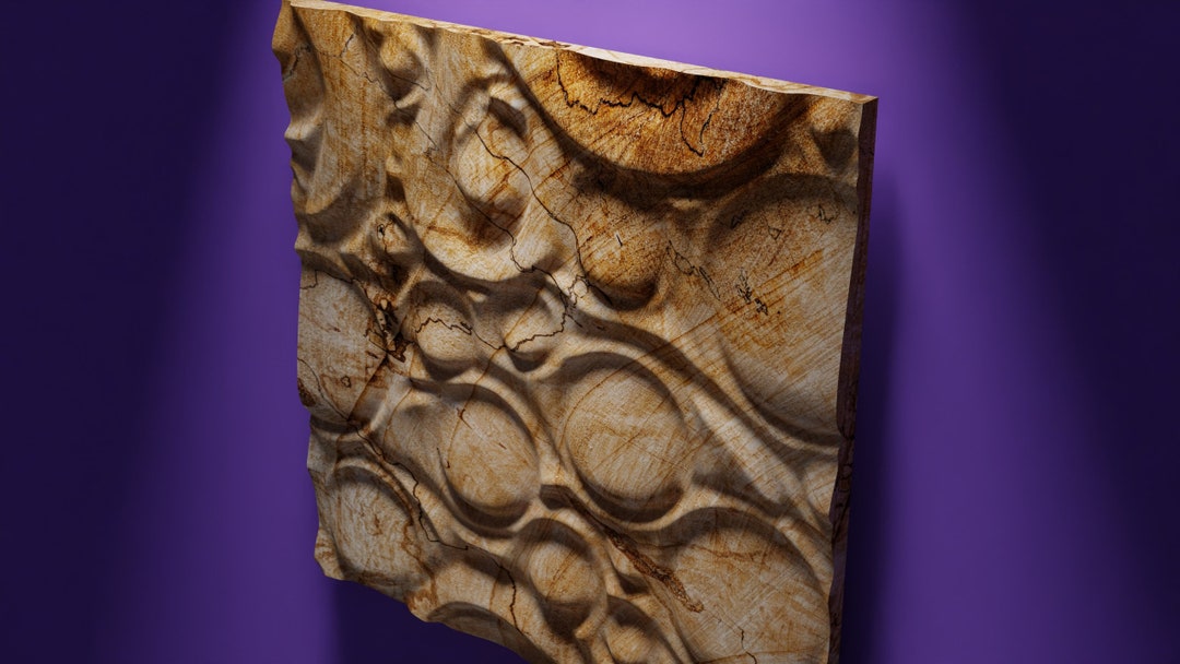 Unique 3D Panel for CNC Carving, STL File, Wall Decor - Etsy