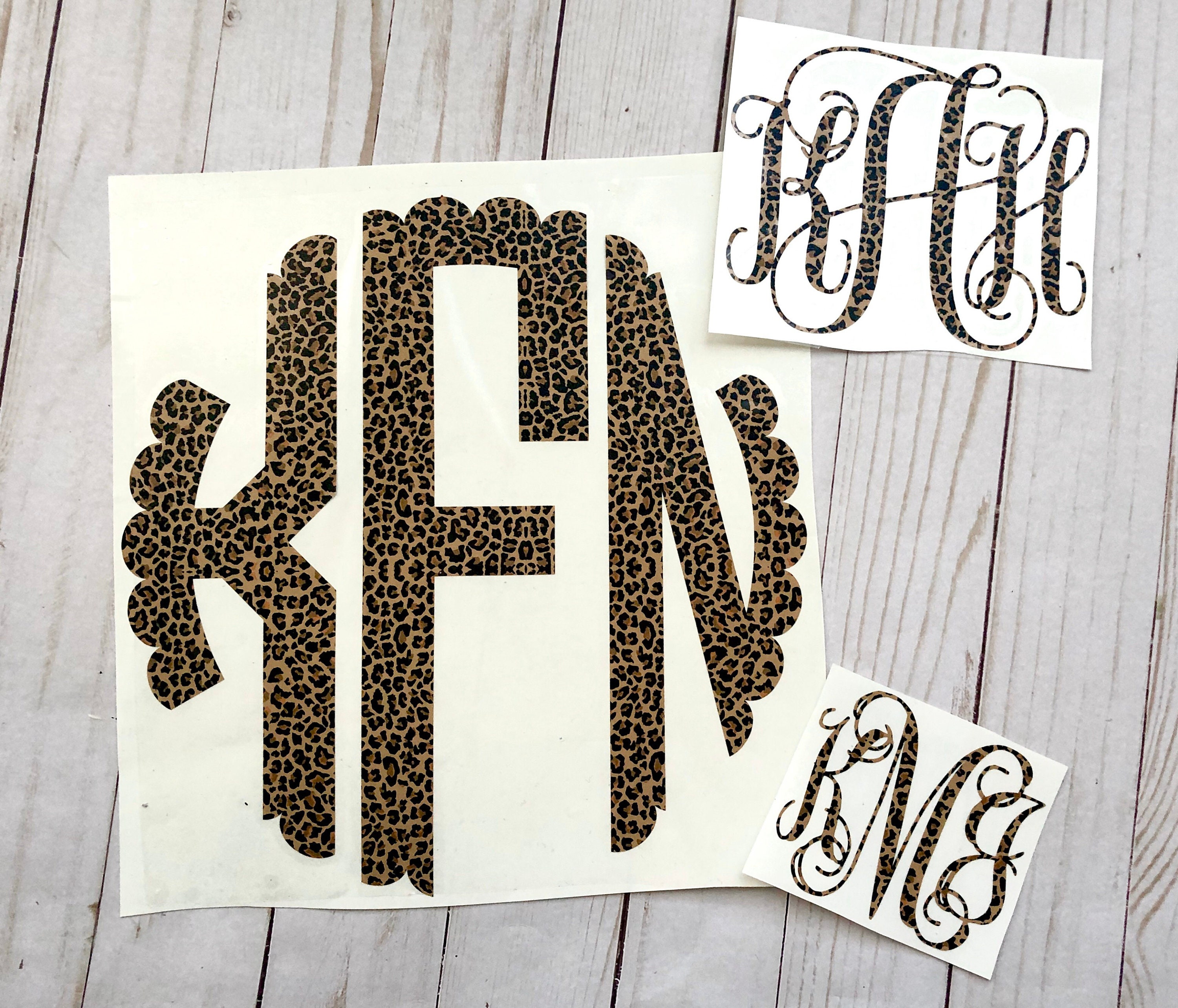 Cheetah Print Monogram Leopard Print Monogram Animal Print - Etsy