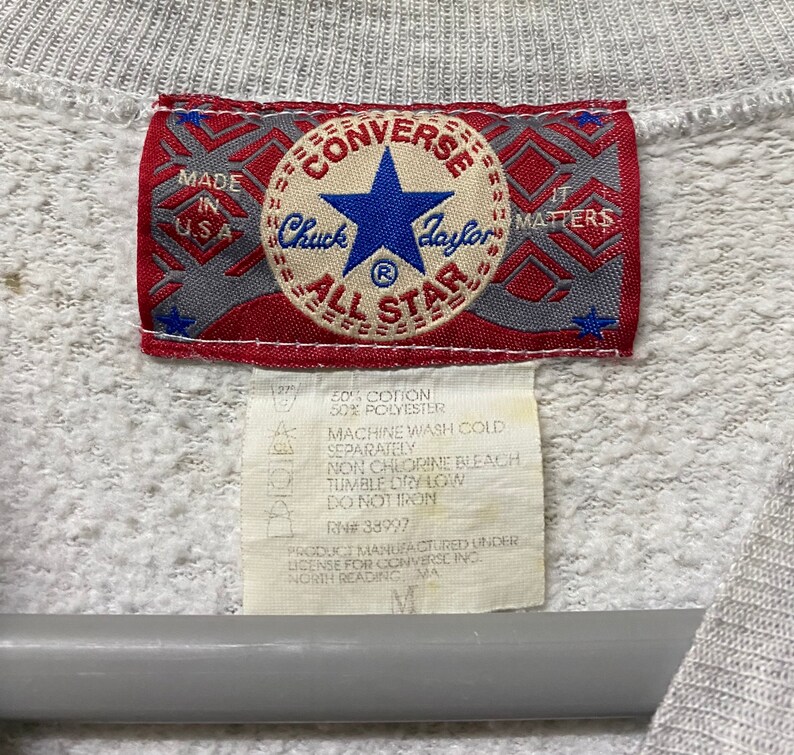 Vintage 1994 Converse All Star Chuck Taylor the Shoes Sweatshirt M Size ...