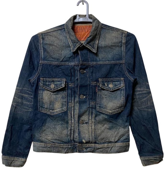 Edwin Type 2 Trucker Denim Jeans Jacket Medium Size Made in Japan
