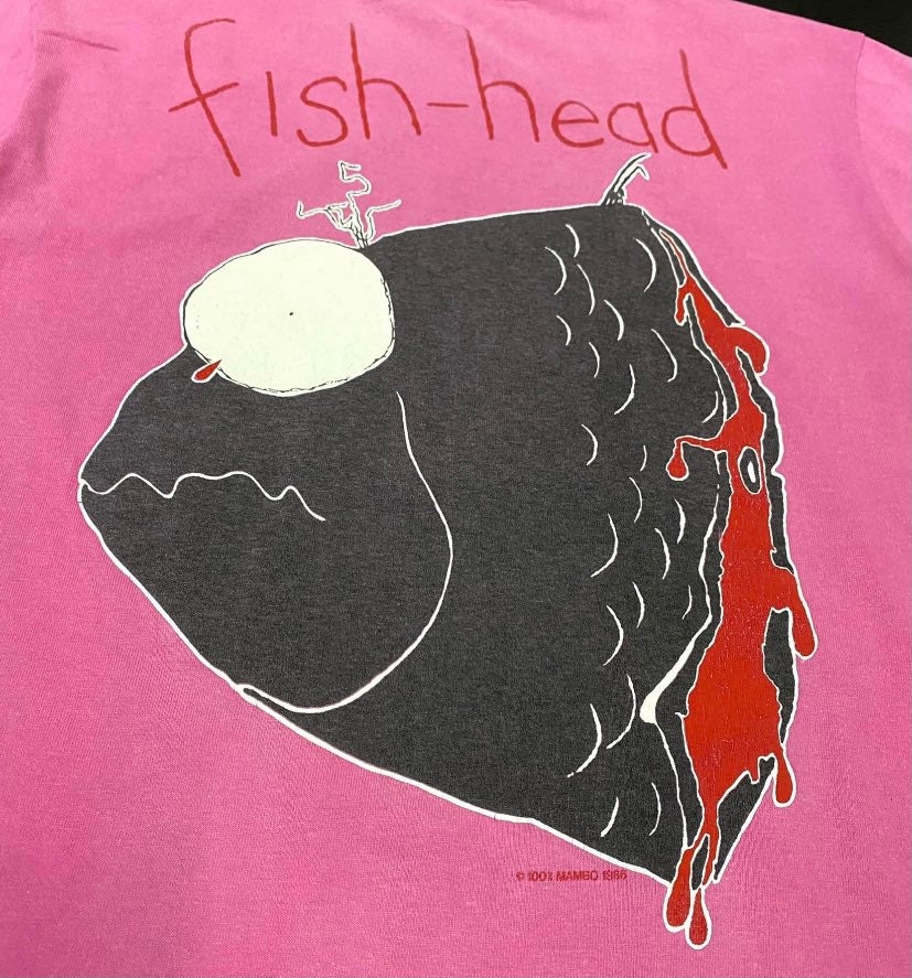 80s Vintage 1985 MAMBO Fish Head Pop Art T Shirt Hawaii Shirt Mambo ...