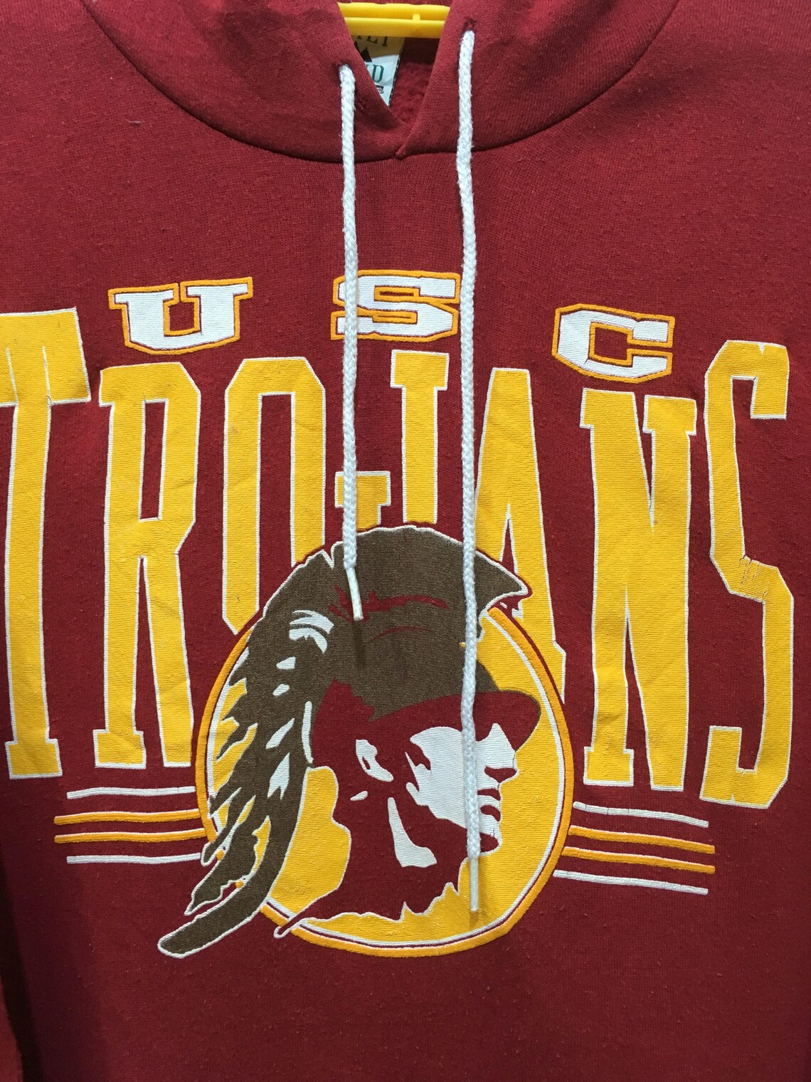 Vintage Usc University of South California Trojans Hooded Jumper Spell ...