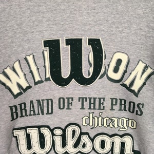 90s WILSON Size Tapes Sweatshirt L Size - Etsy