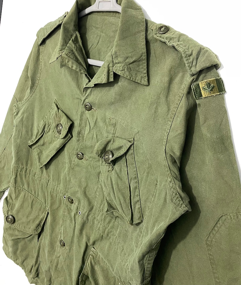 Vintage 80s Canadian Army Combat Jacket - Etsy