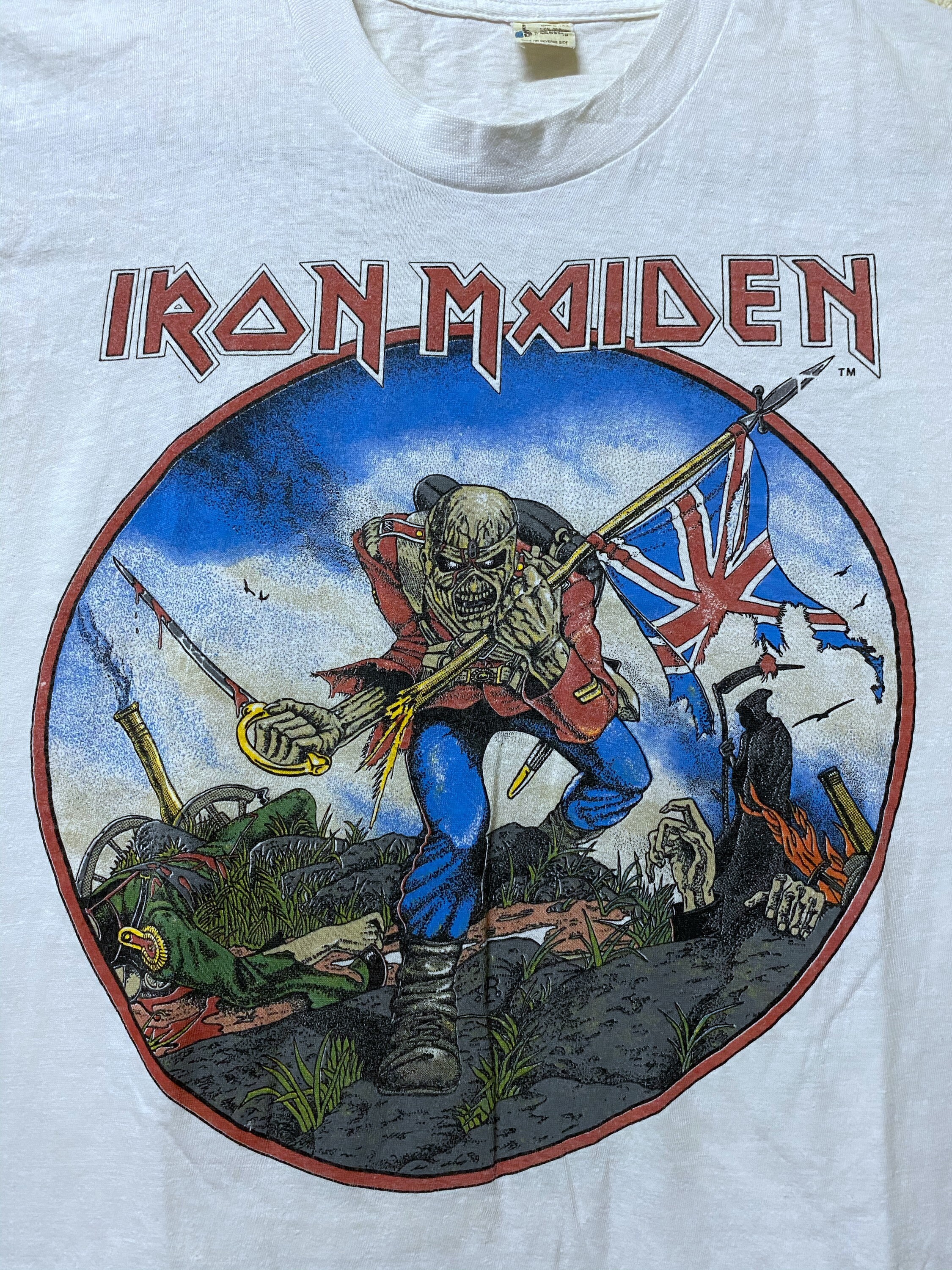 Vintage 80s Iron Maiden British Metal Onslaught 1983 Promo Tour ...