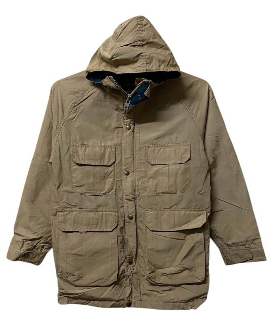 Vintage 80s Woolrich Chore Hunting Hoodie Jacket Brown Colour Made in ...