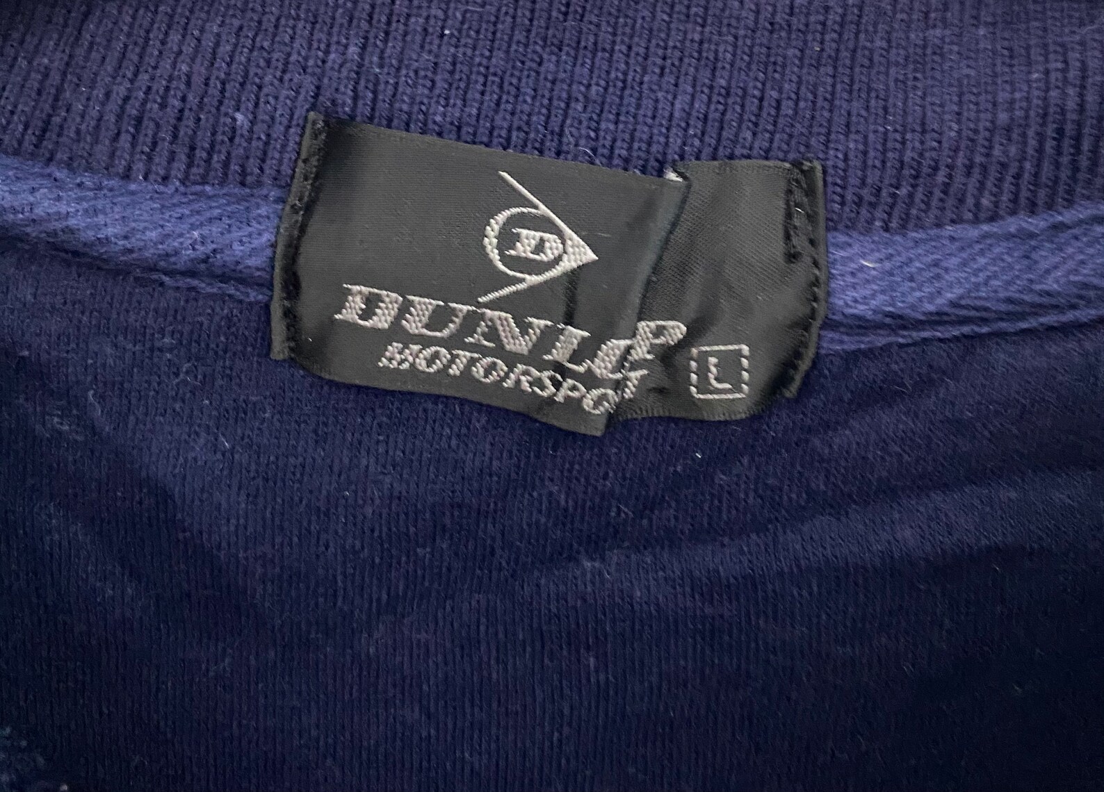 Vintage Dunlop Motosport Racing Car Embroidery Logo Sweatshirt Large ...