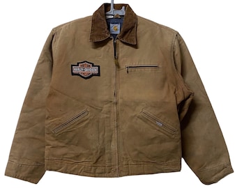 Vintage 90s Carhartt Detroit Chore Work 14806 Jacket Brown - Etsy