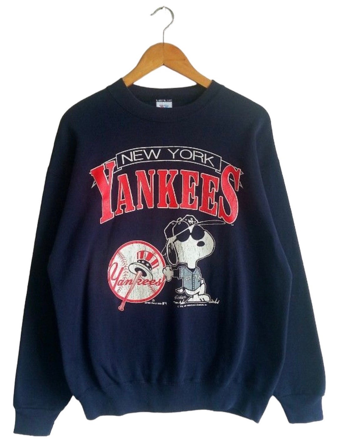 1989 Vintage 80s New York Yankees Peanuts Cartoon Characters - Etsy