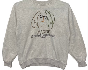 John Lennon Imagine Sweatshirt - Etsy