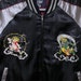 Vintage Souvenir Sukajan Satin Yokosuka Embroidery Souvenir Jacket ...