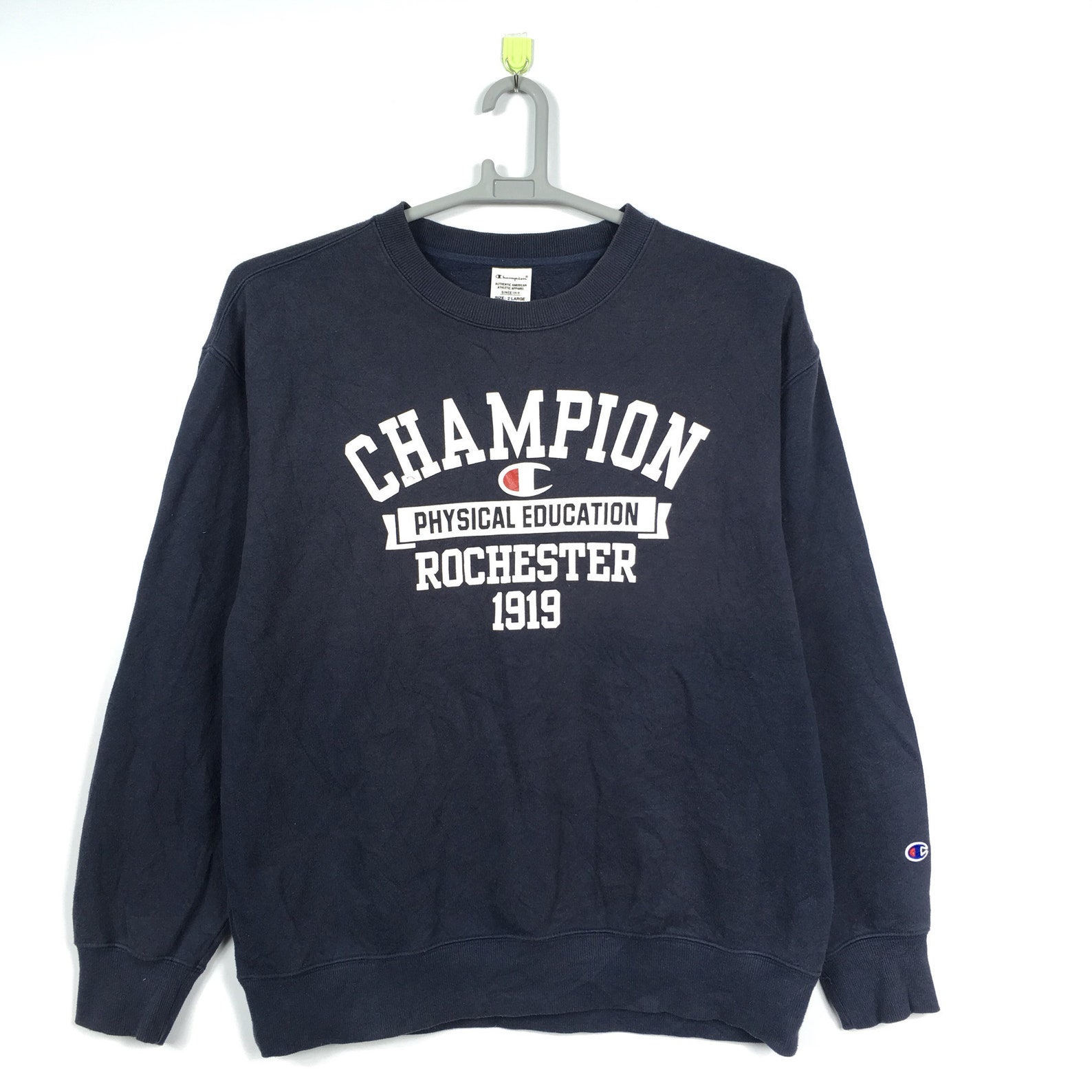 Champion Big Logo Sweatshirt L Size - Etsy