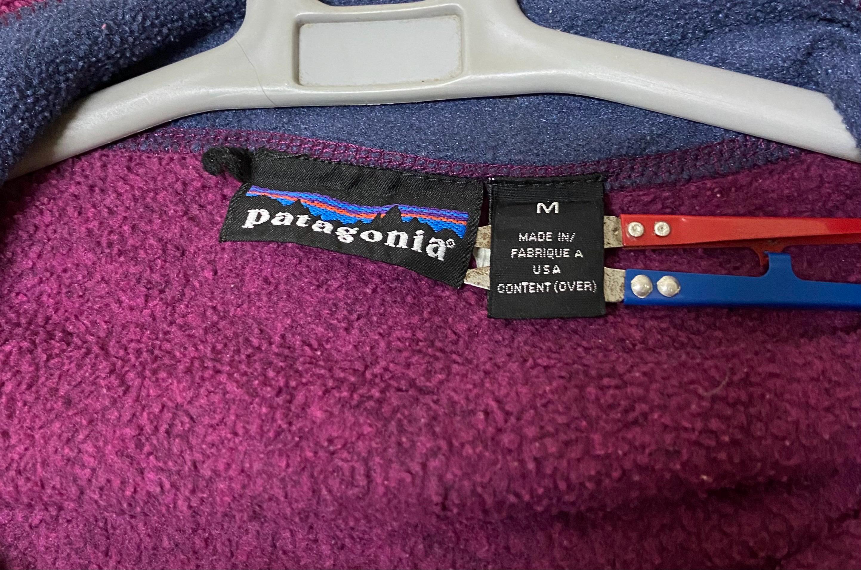 Vintage 80s Rare PATAGONIA Fleece Jacket Made in Usa Medium Size - Etsy