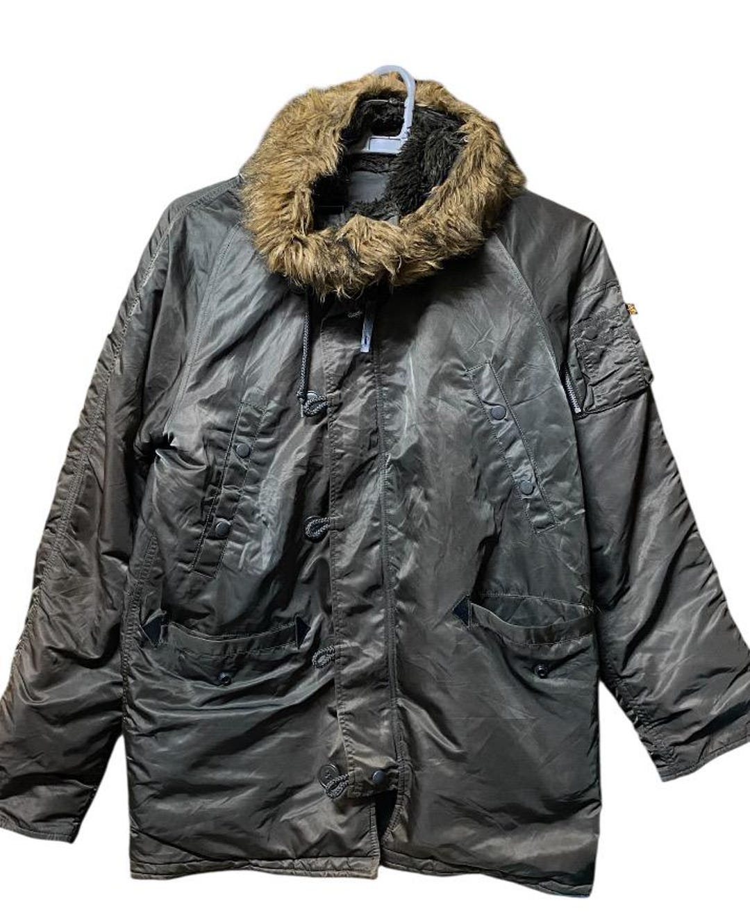 Vintage Alpha Industry Golden Fleece N2B Flying Snorkel Parka Green ...