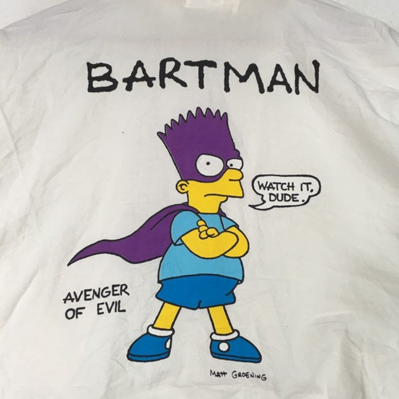 Vintage 1991 the Simpsons Hoodies Zipper Bomber Light Jacket Bart ...