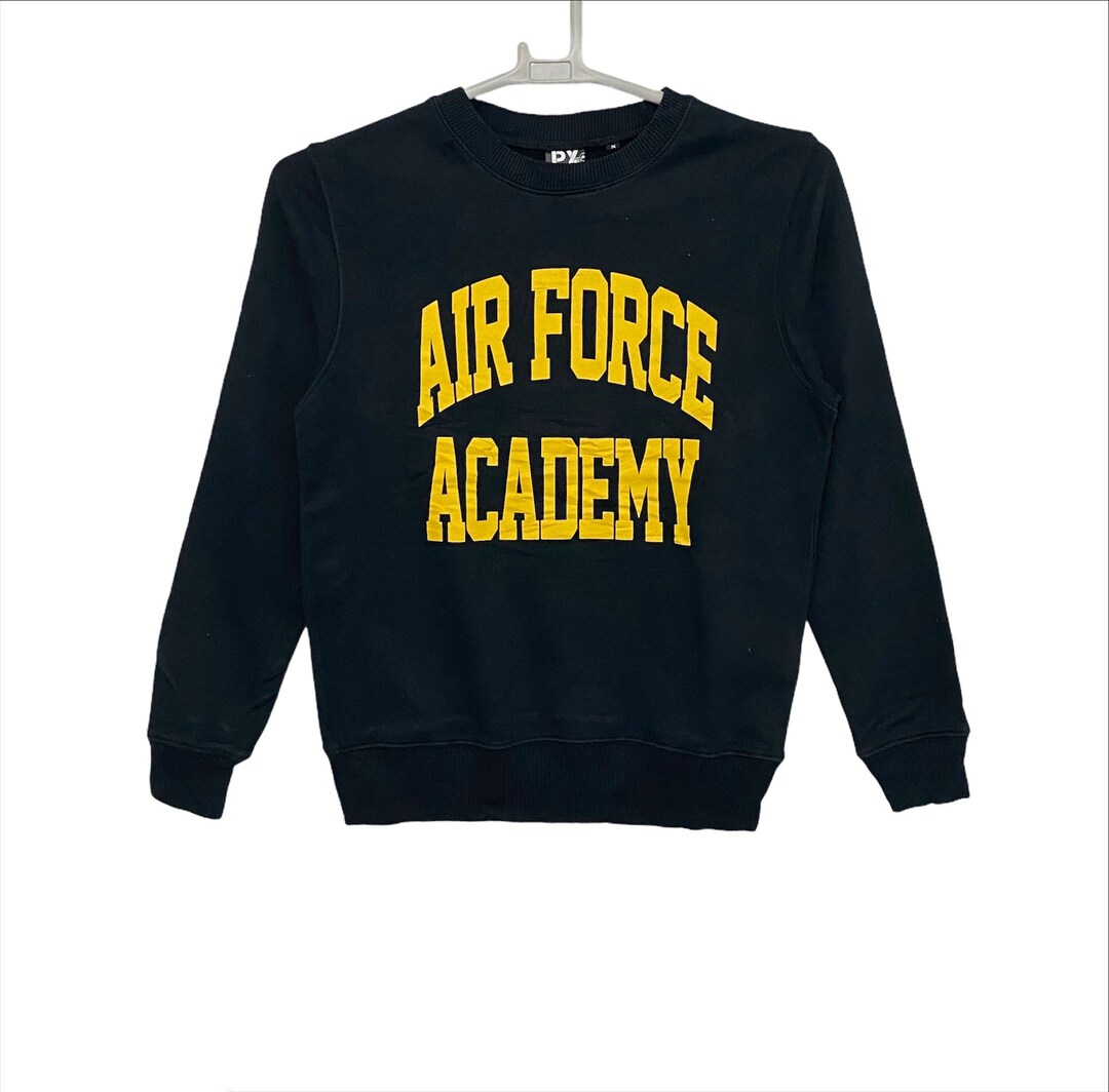 Vintage Avirex Air Forch Academy Logo Sweatshirt Medium Size Black ...