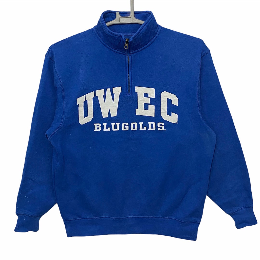 Vintage UWEC Blugolds Half Zipper Sweatshirt by Jansport - Etsy