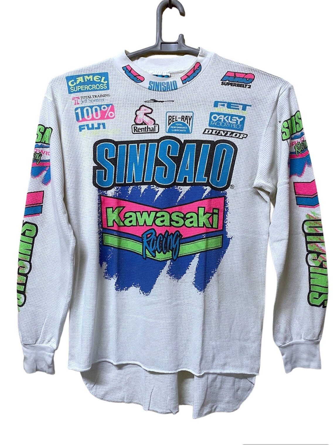 Vintage Sinisalo Axo Kawasaki Racing Motocross Jersey /fox Racing ...
