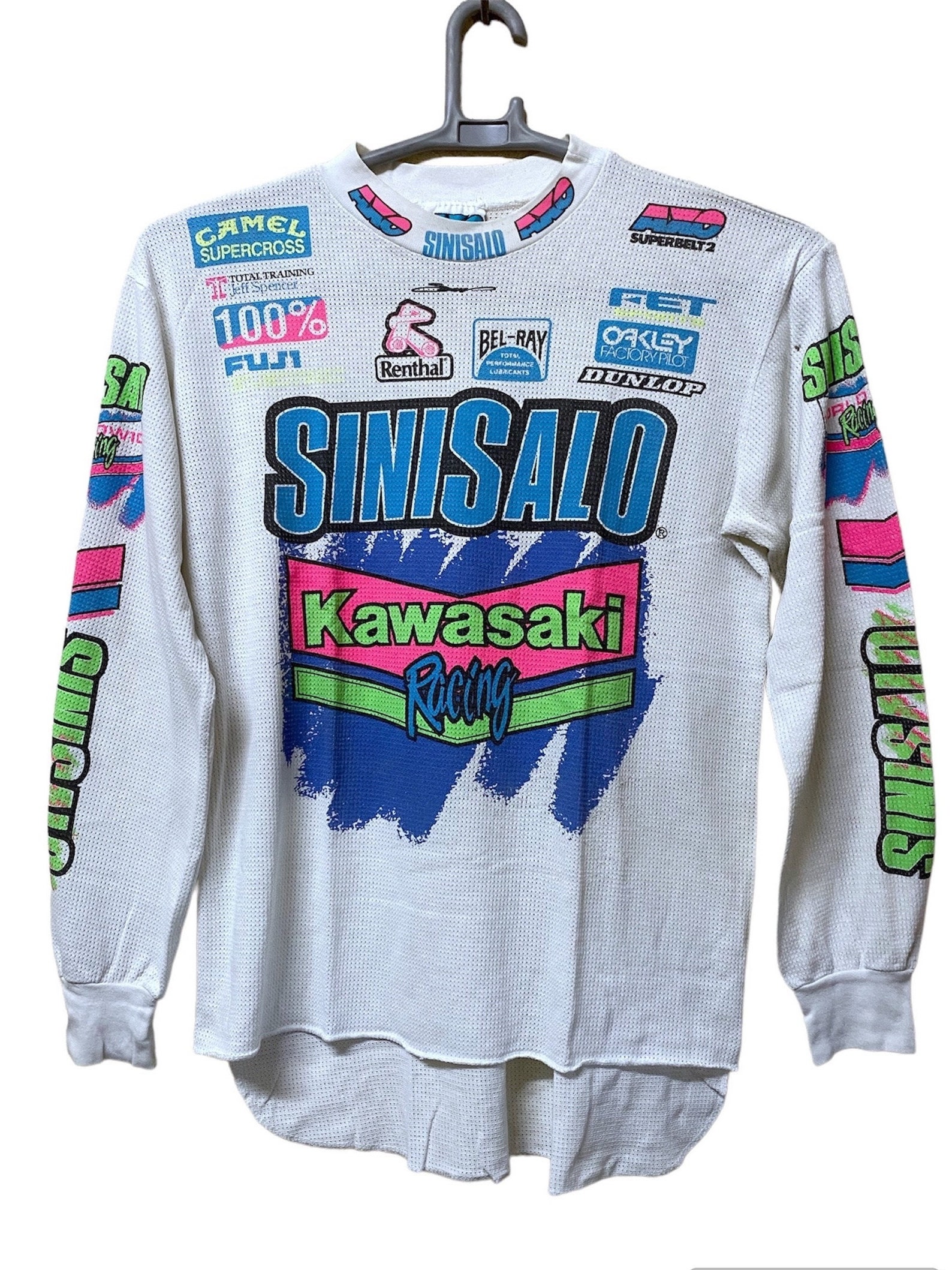 Vintage Sinisalo Axo Kawasaki Racing Motocross Jersey /fox Racing ...
