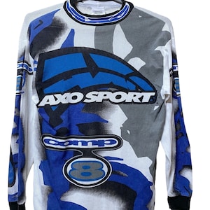 Vintage AXO Sport Racing Team Shirt Motocross Moto-x Race Jersey ...