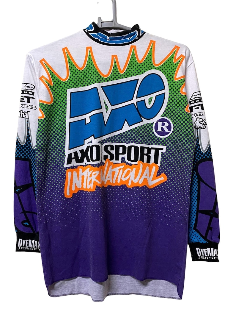 Vintage AXO Sport Racing Team Shirt Motocross Moto-x Race Jersey ...