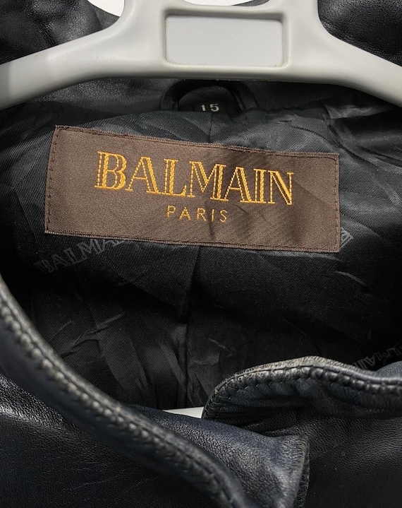 Balmain Paris Leather sheepskin jacket - Gem