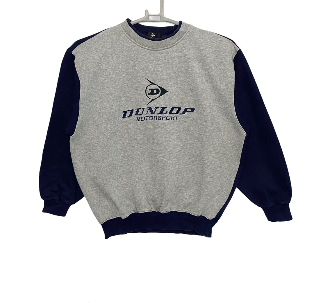 Vintage Dunlop Motosport Racing Car Embroidery Logo Sweatshirt Large ...