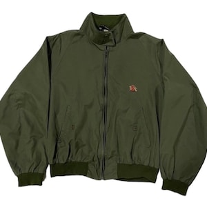 Vintage Limited Edition 80s G9 Baracuta Harrington Jacket Made in England Cotton Army Green ...