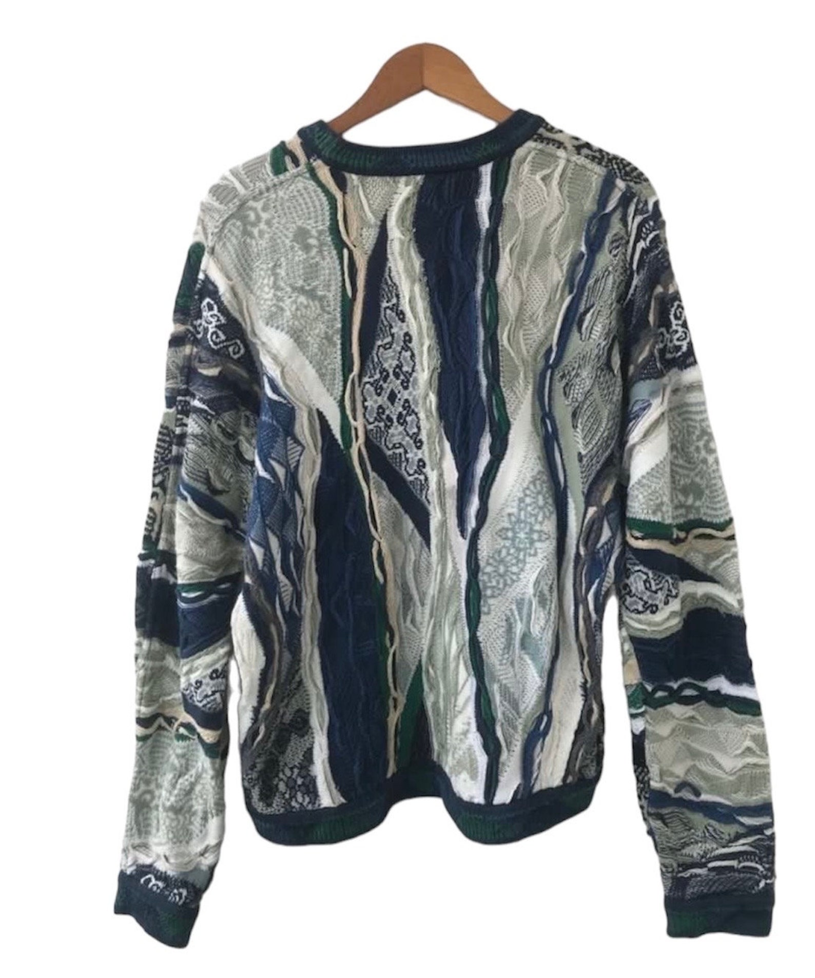 Vintage 90s Hip Hop Authentic COOGI AUSTRALIA Knit Sweater Long Sleeve ...